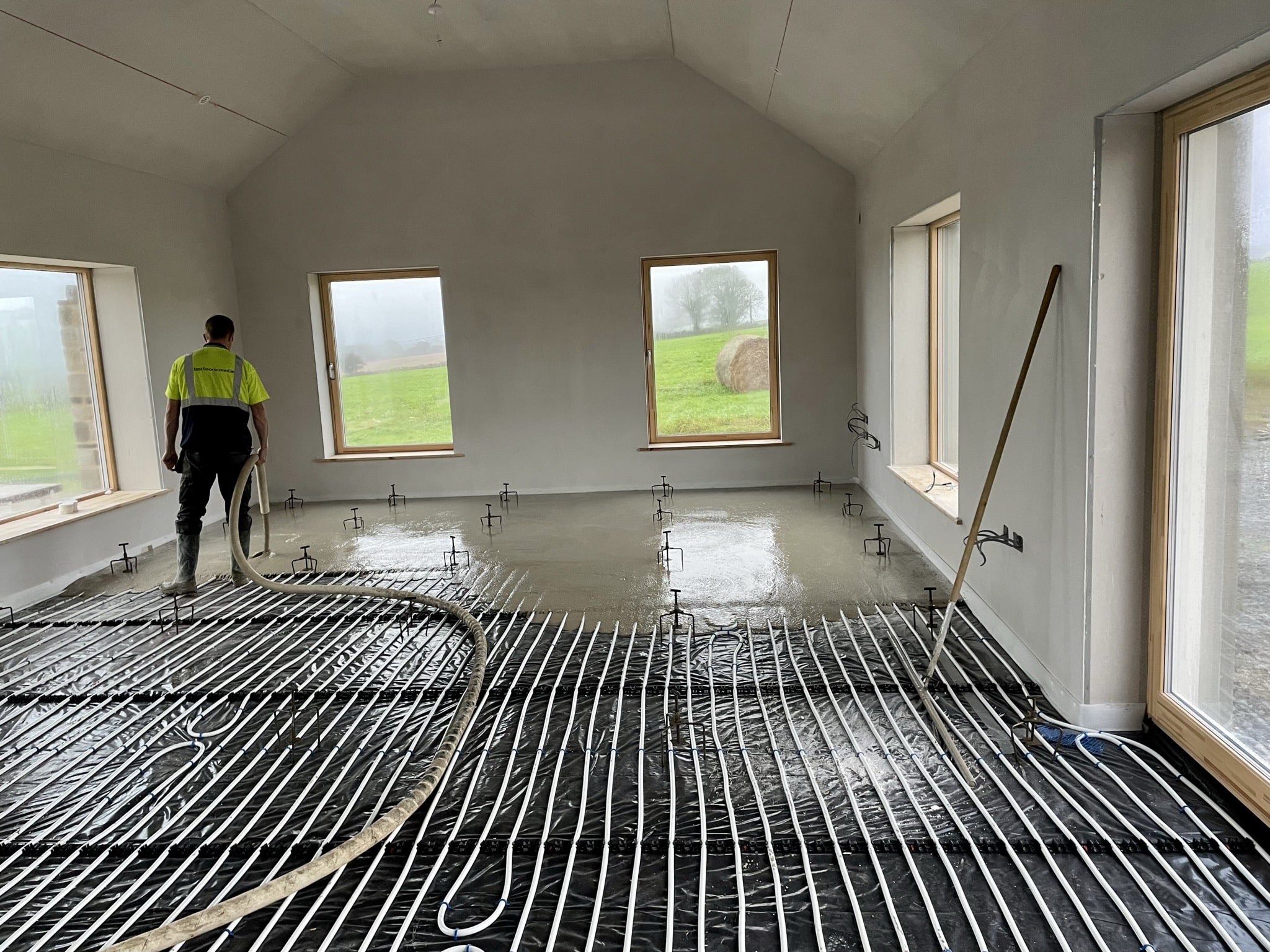 Mobile Screed Factory delivers self levelling screed to self-Build in ...