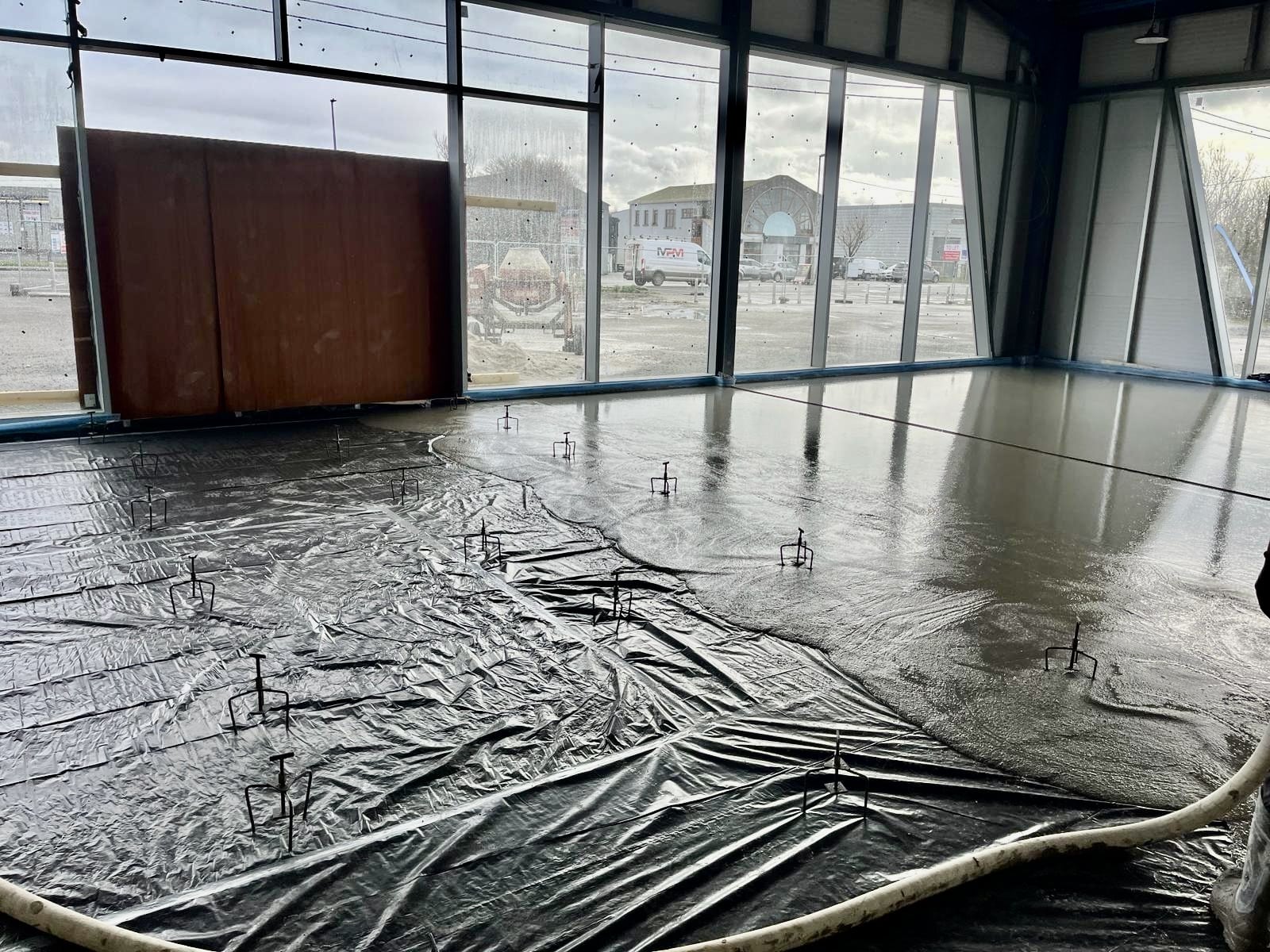 Fast Floor Screed 880 m2 over UFH | Maynooth Community Centre - Fast ...